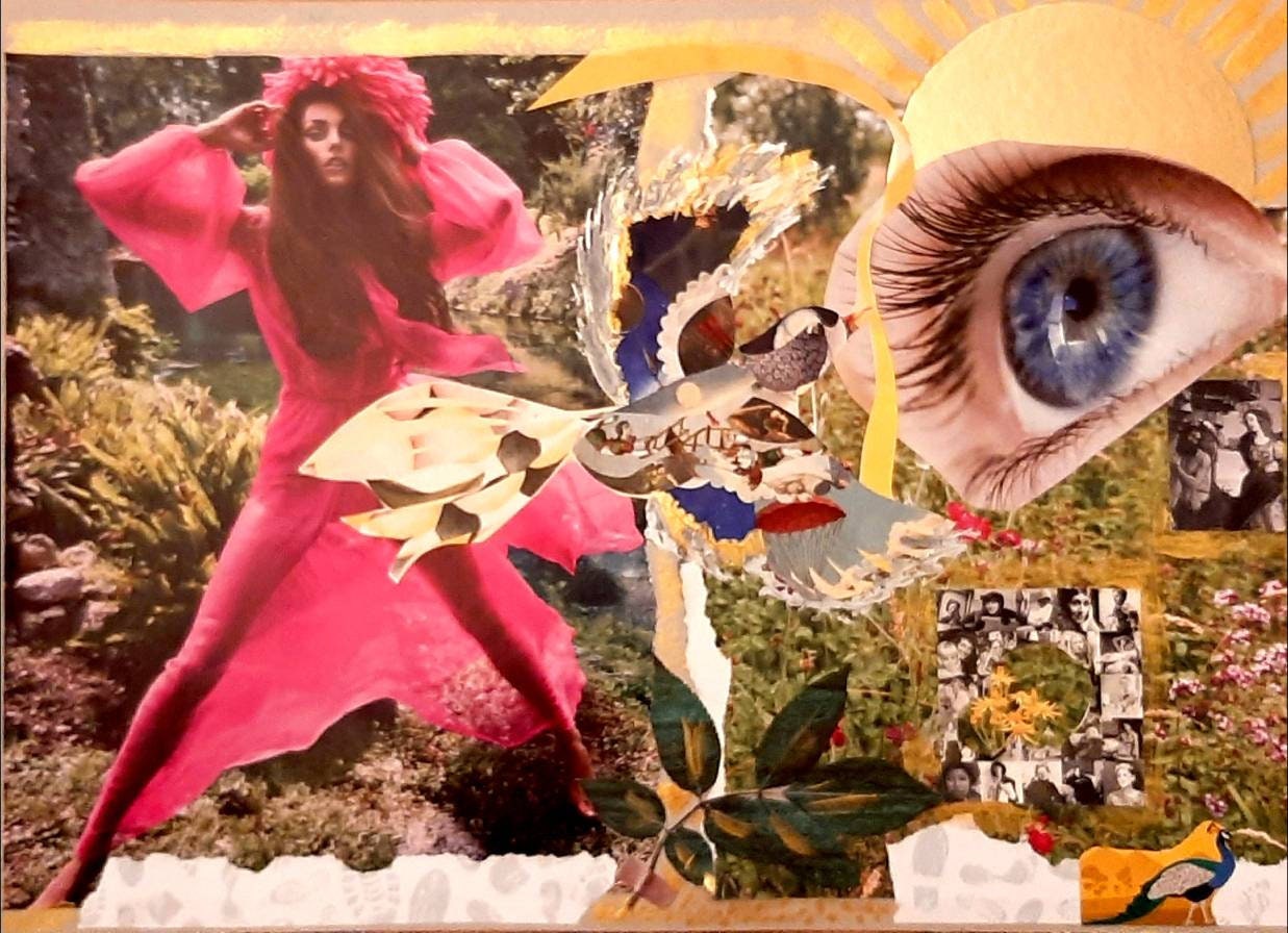 STRONG Woman Collage A3 gerahmt - Etsy.de