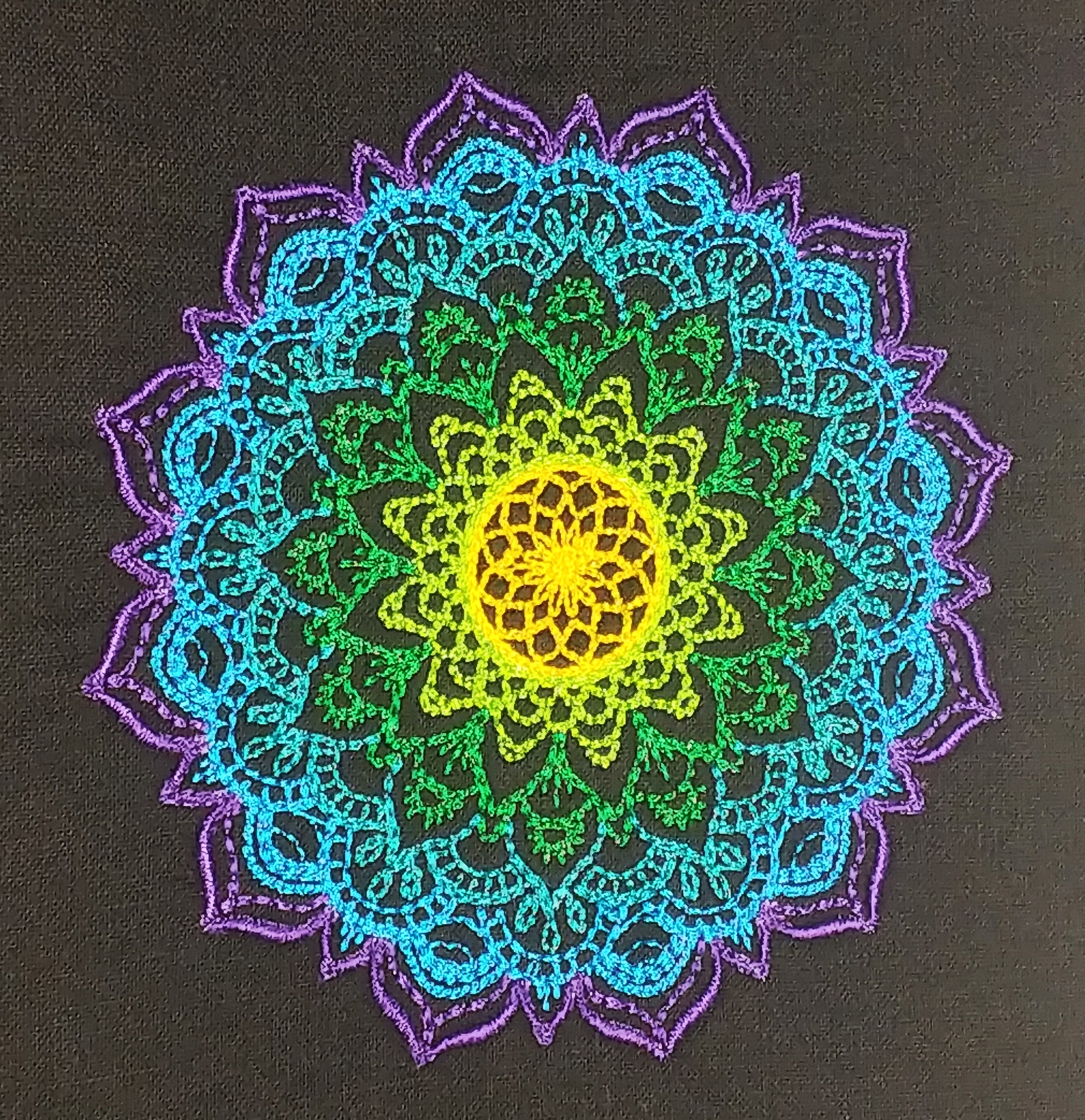 Mandala Machine Embroidery Design 3 Sizes 4x4, 5x7, 6x10 Hoop - Etsy