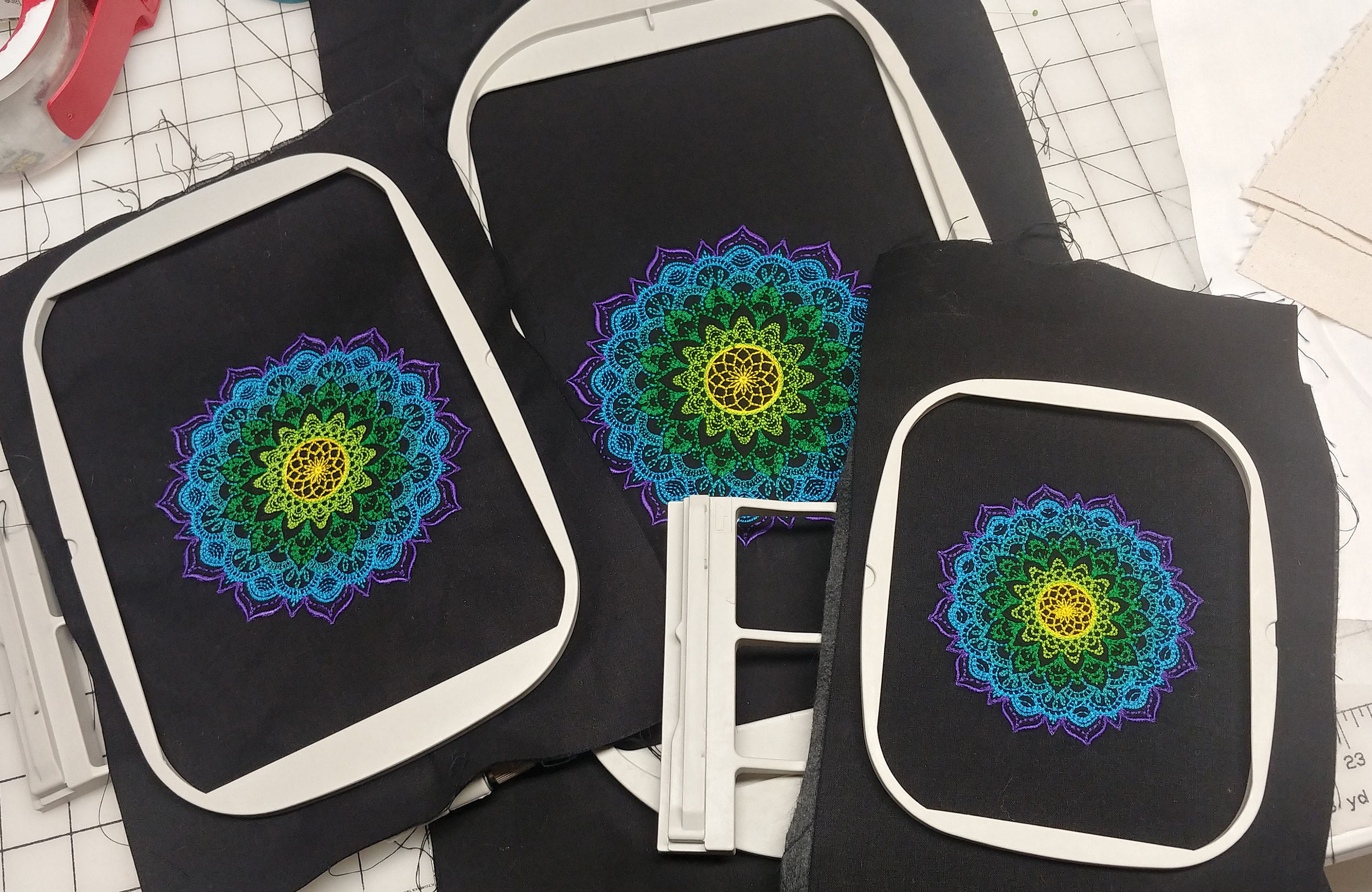Mandala Machine Embroidery Design 3 Sizes 4x4, 5x7, 6x10 Hoop - Etsy