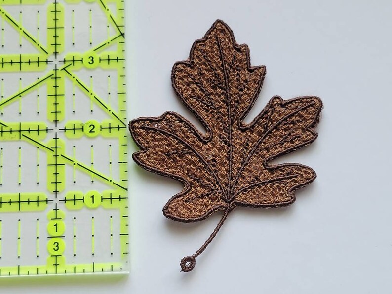 FSL Leaves Machine Embroidery Design 4x4 Hoop Thanksgiving - Etsy