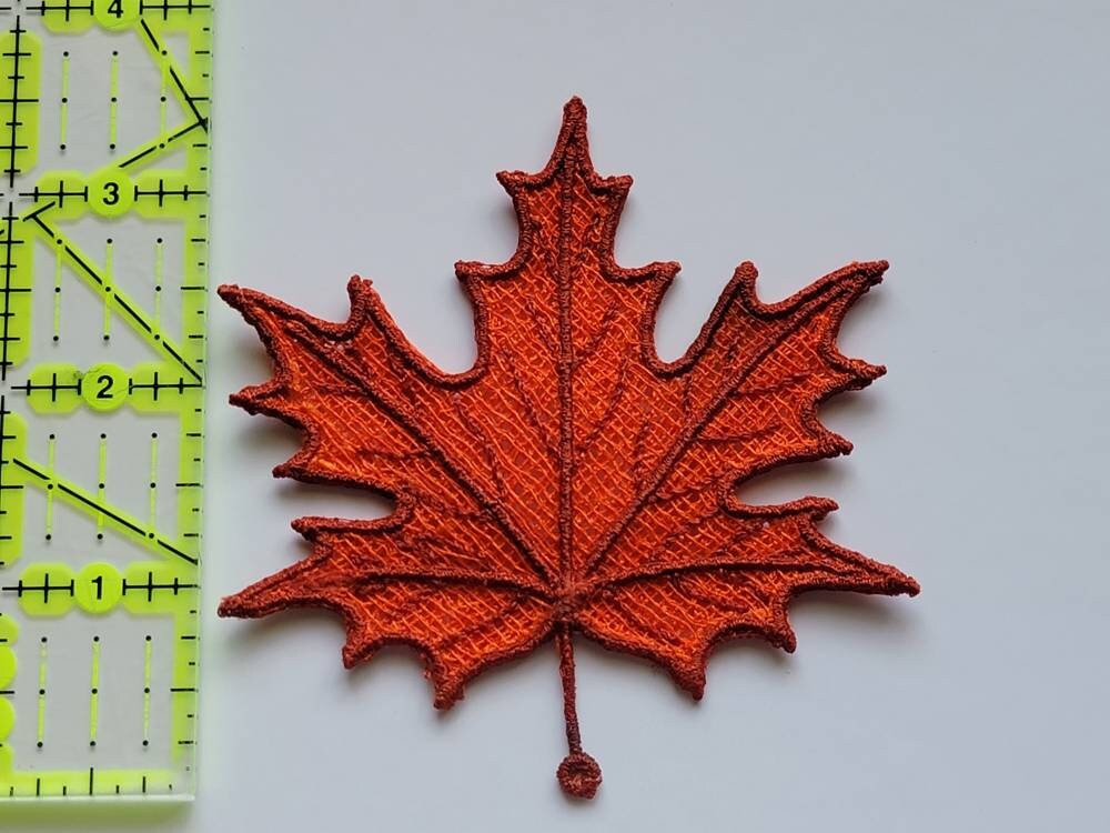 FSL Leaves Machine Embroidery Design 4x4 Hoop Thanksgiving - Etsy
