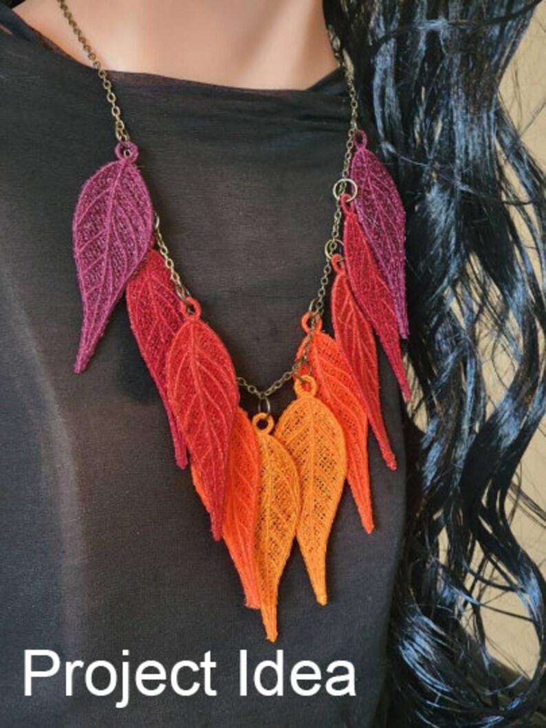 FSL Leaves Machine Embroidery Design 4x4 Hoop Thanksgiving - Etsy