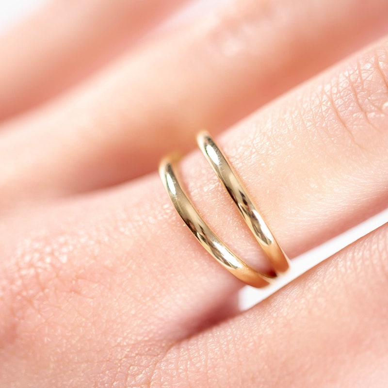 Double Band Ring - Etsy