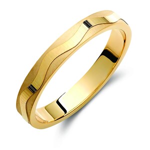 Wavy Wedding Band, Wedding Bands Set, Matching Rings, Engrave Band Ring ...