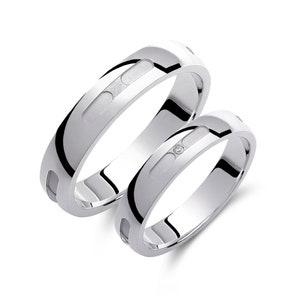 4mm Wedding Bands, Wedding Rings, His and Hers Rings, Matching Rings ...