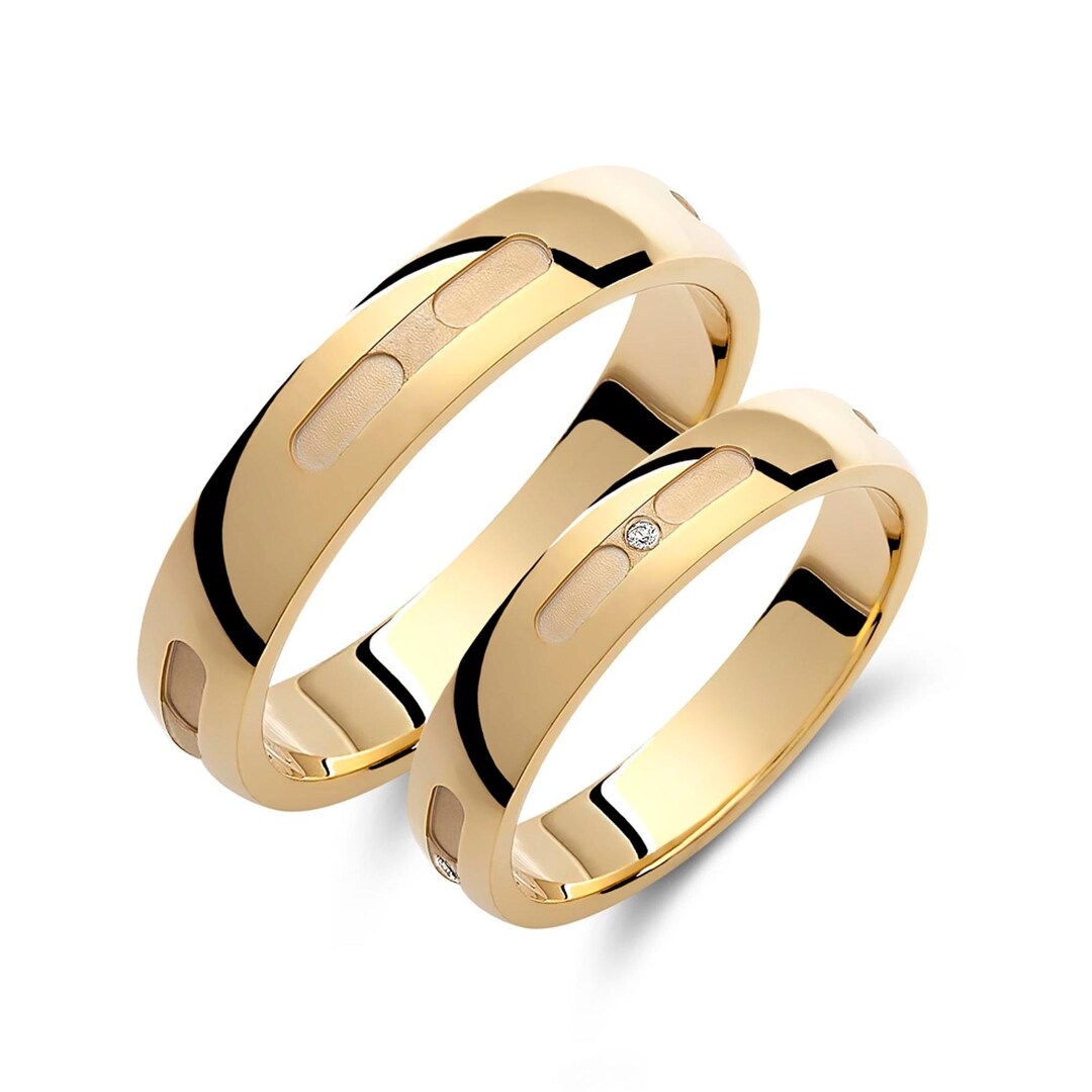4mm Wedding Bands, Wedding Rings, His and Hers Rings, Matching Rings ...