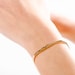 Square Bangle Bracelet, Custom Gold Bangle, 14K Gold Bangle , Hinged ...