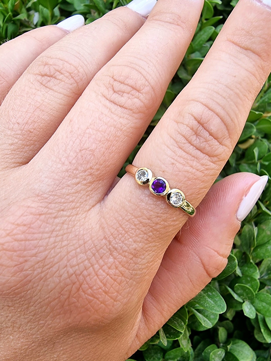 Mothers Ring 3 Stone, Birthstone Ring for Mom, Birthstone Jewelry ...