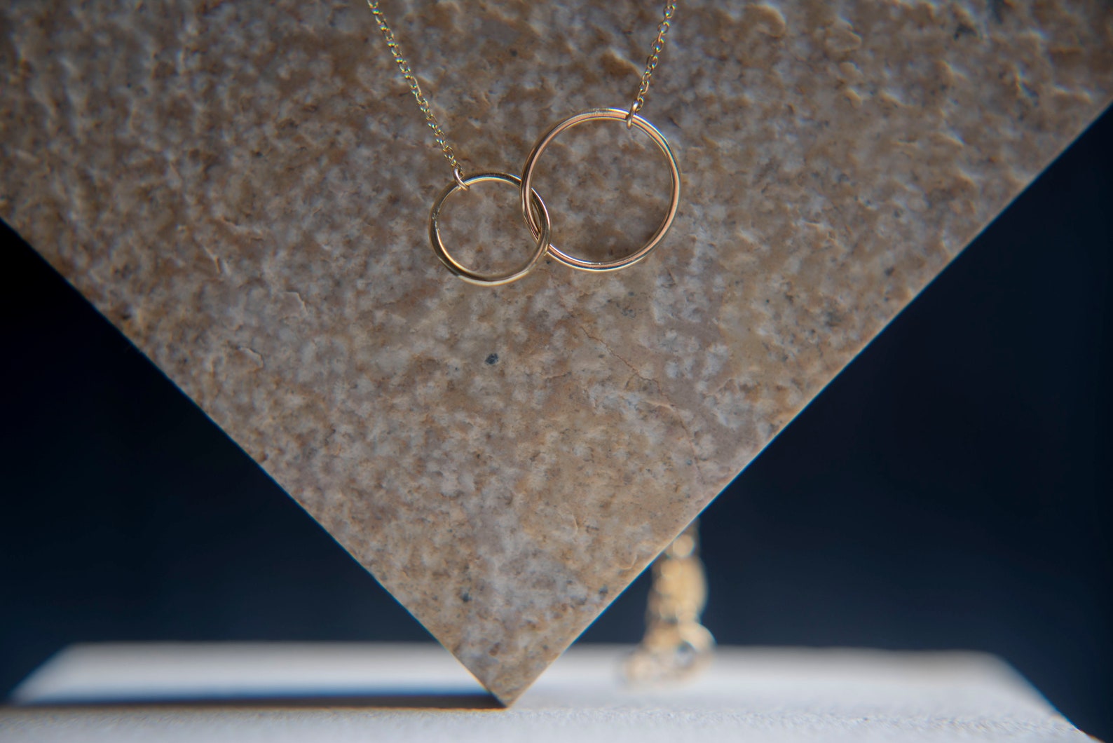 Infinity Necklace Linked Rings Necklace Interlocking - Etsy