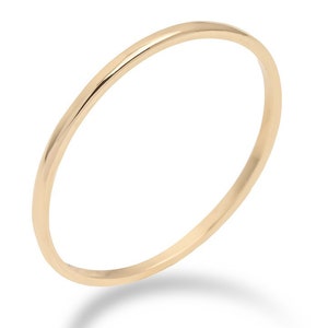 Slim Stackable Ring in 14 Karats Gold for 16th Birthday Gift - Etsy