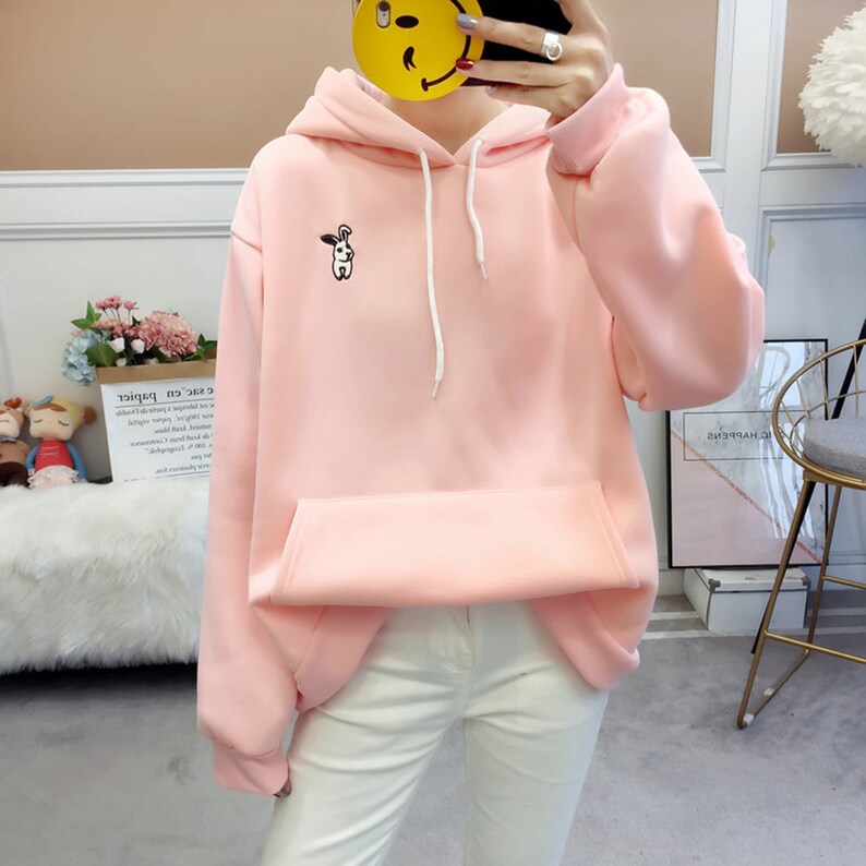 Kawaii Bunny Ear Hoodie Kawaii T Cute Hoodie Jacket Etsy