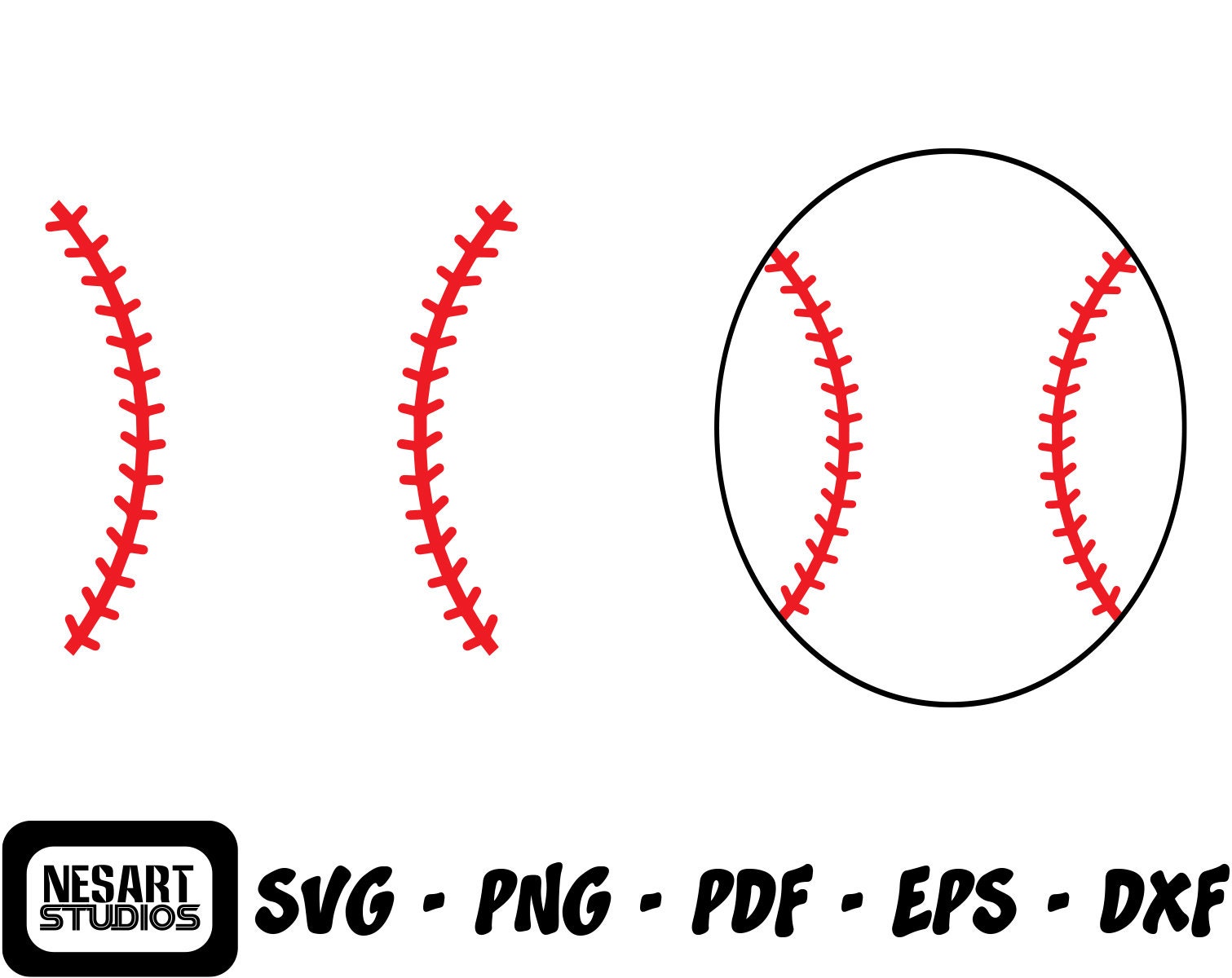 Baseball SVG, Baseball Stitches Svg, Ball Svg, Baseball Clipart ...