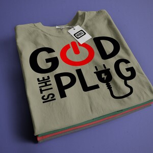 God is the Plug Svg, Vector Religious Quote, Digital God Clipart ...