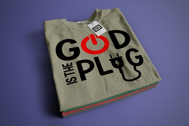 God is the Plug Svg, Vector Religious Quote, Digital God Clipart ...