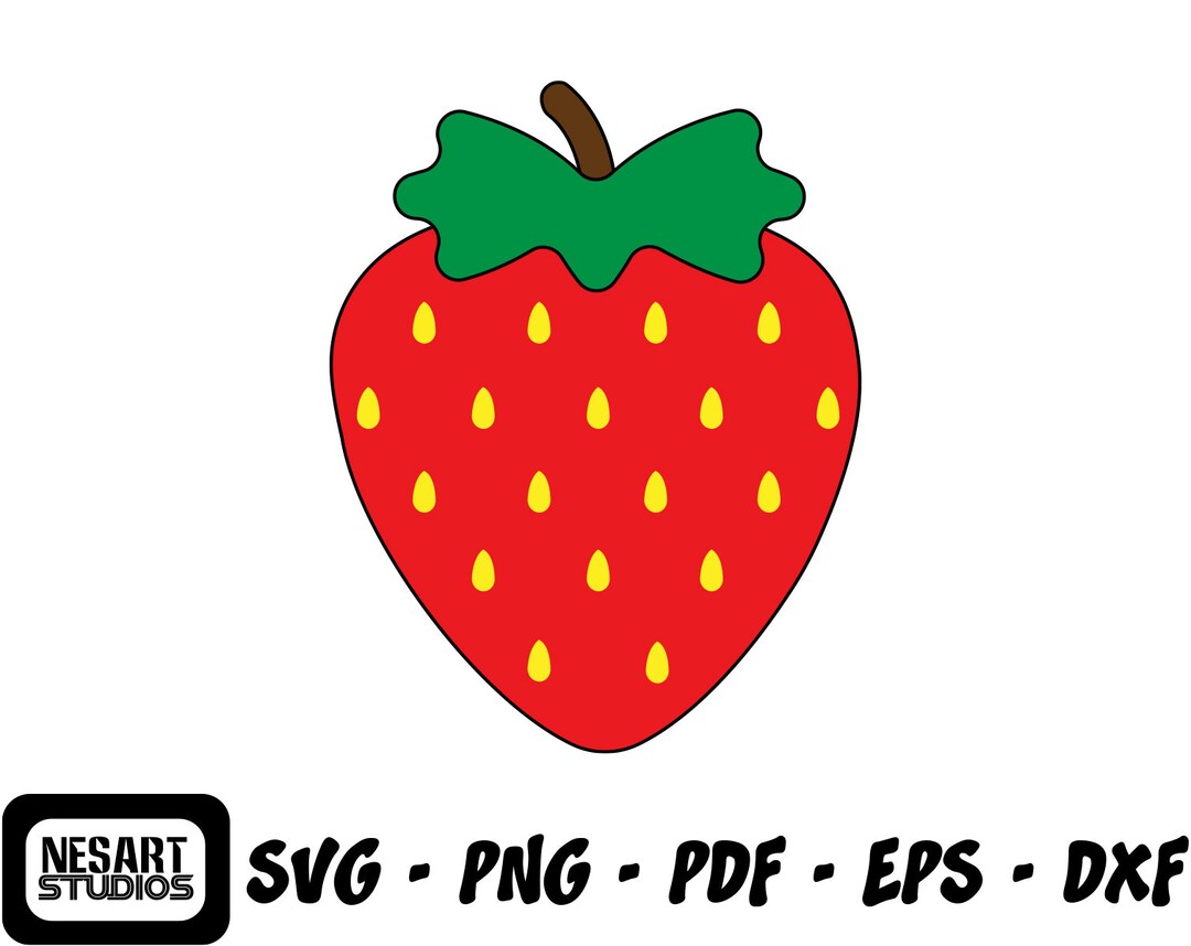 Strawberry SVG, Strawberry Clipart, Fruit Svg, Strawberry Cricut, Cut ...