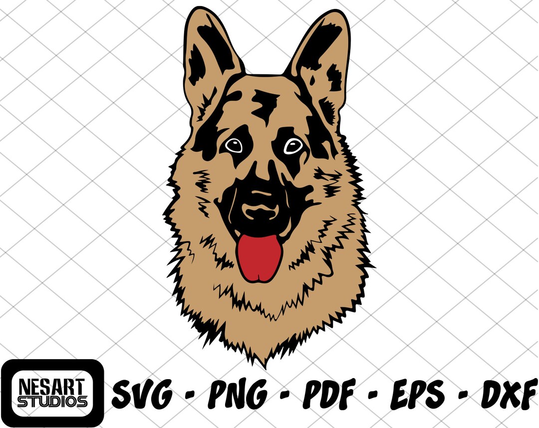German Shepherd Svg, Dog Svg Files for Cricut, Animal Dxf Cut File ...