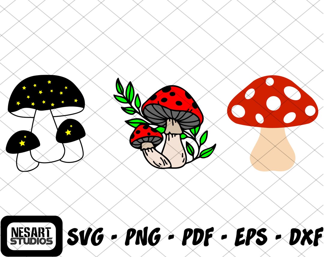 Mushroom Svg, Fungus Svg, Mushroom Clipart SVG, Fungi Svg, Vegetable ...