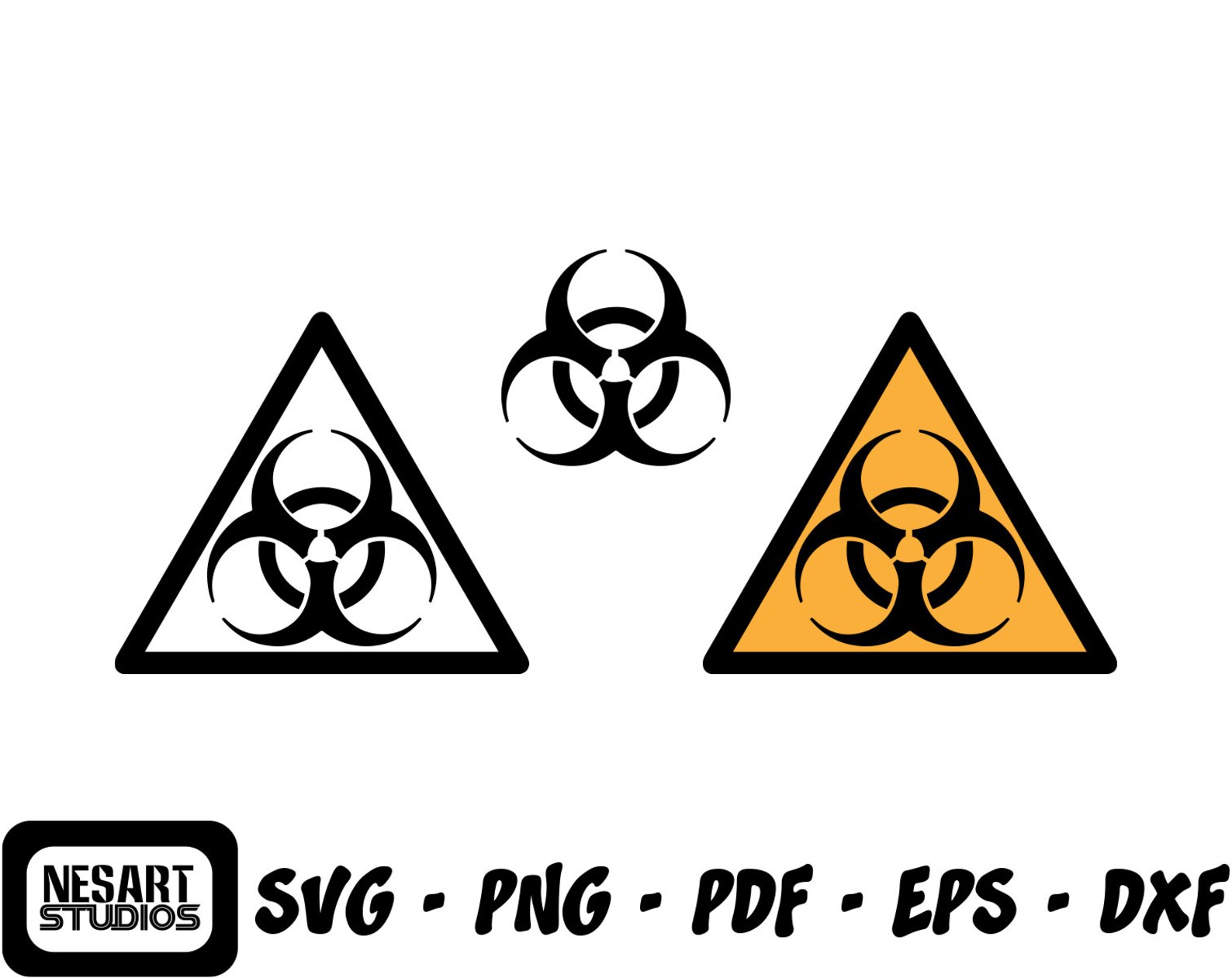 Biohazard SVG, Biohazard Symbol SVG, Biohazard Clipart, Svg, Dxf, Png ...
