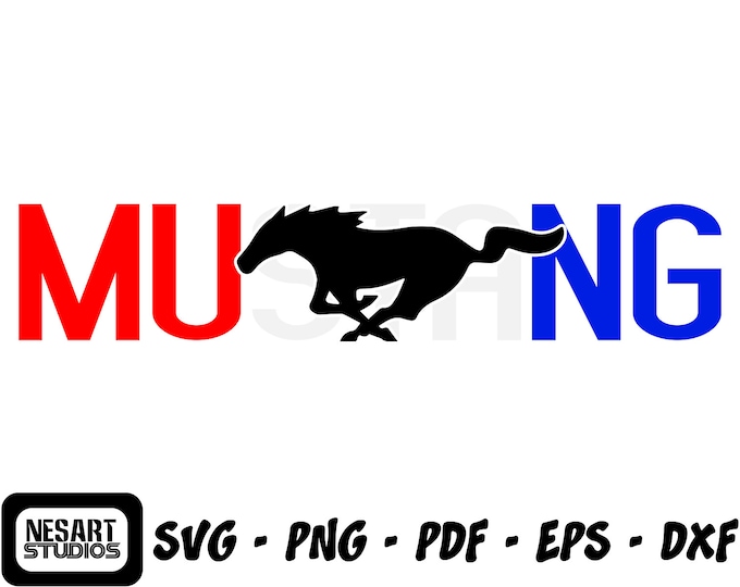 Mustang Logo SVG - Etsy Canada