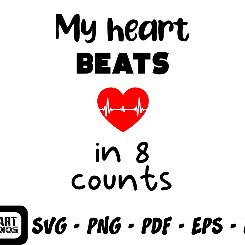 Heart Beats 8 Count - Etsy