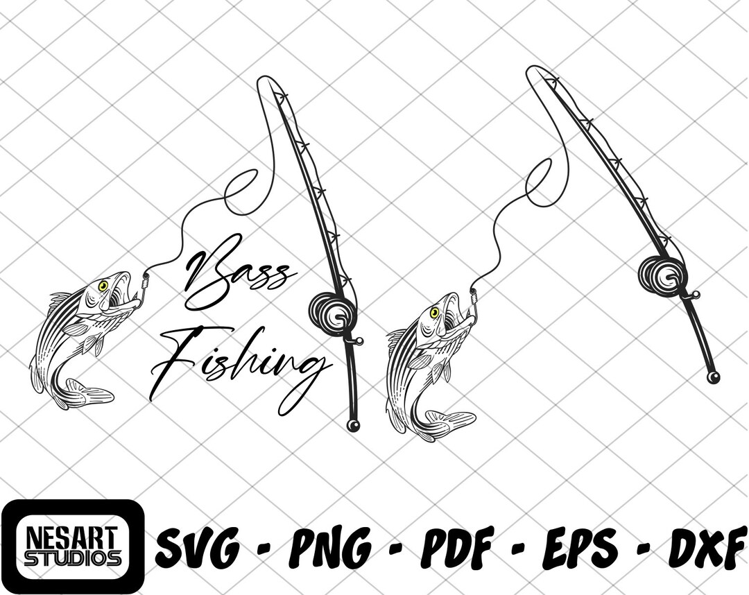 Barsch Angeln SVG Fischer SVG Fisch SVG Vektor geschnitten - Etsy.de