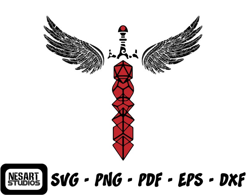 Dice Sword Svg D20 Svg D20 Shirt Weapon Svg D&D Svg - Etsy