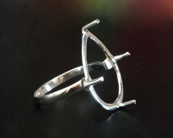 925 Sterling Silver Designer Ring Collet 3 Mm to 25 Mm Round - Etsy