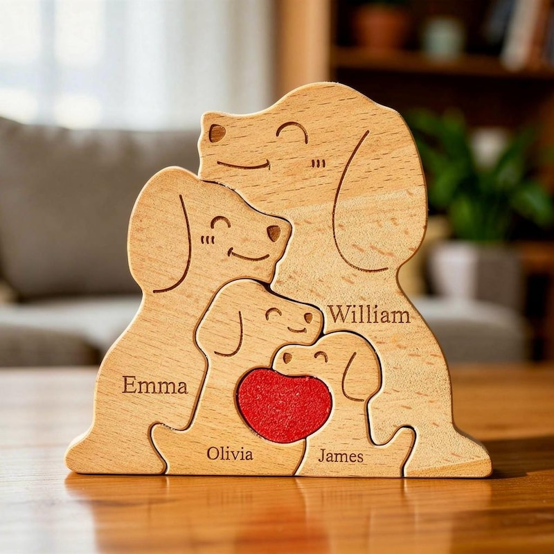 Bear Family With Dogs - Etsy
