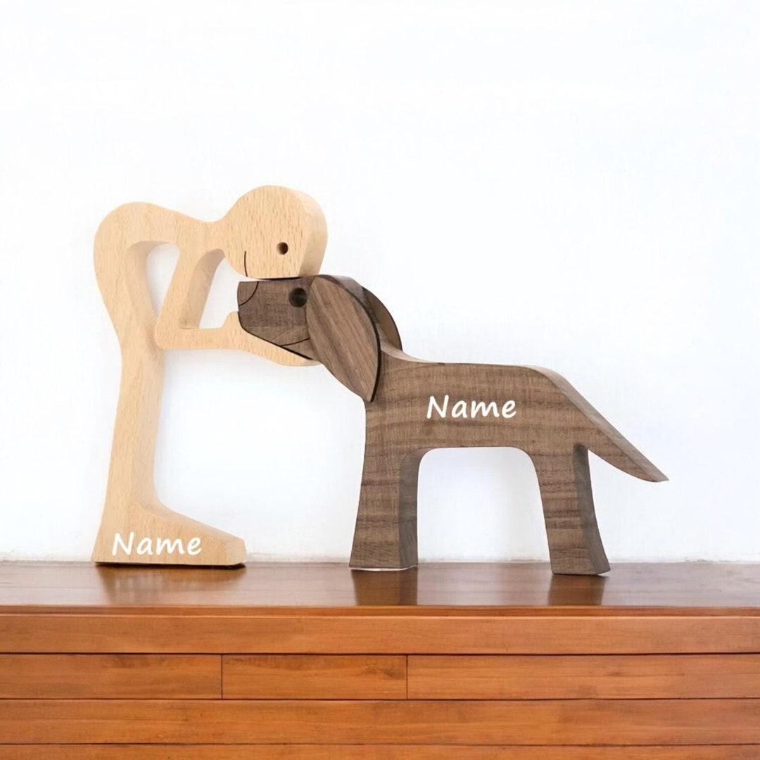 Custom Wooden Pet Keepsake | Engraved Dog Decoration | Unique Gift for ...