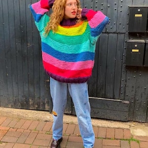 Rainbow Jumper (download) - Make Your Own Jumper - Intermediate Pattern ...
