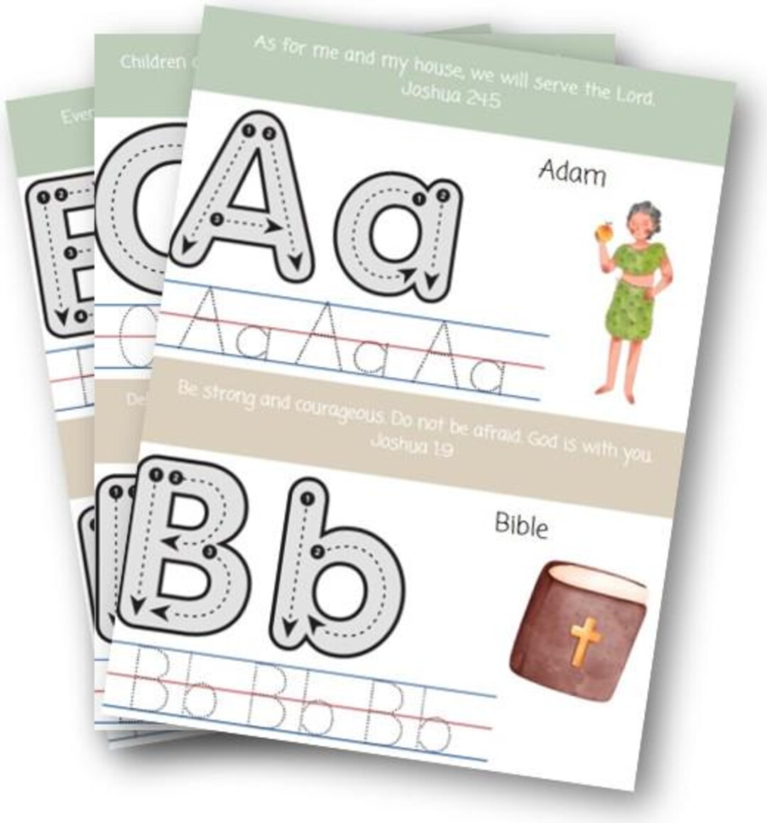 My Bible Verse Abc's & Writing - Etsy