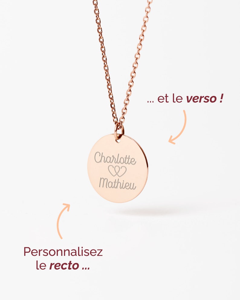 Collier Personnalisé Femme Collier Prénom Gravé Femme - Etsy France
