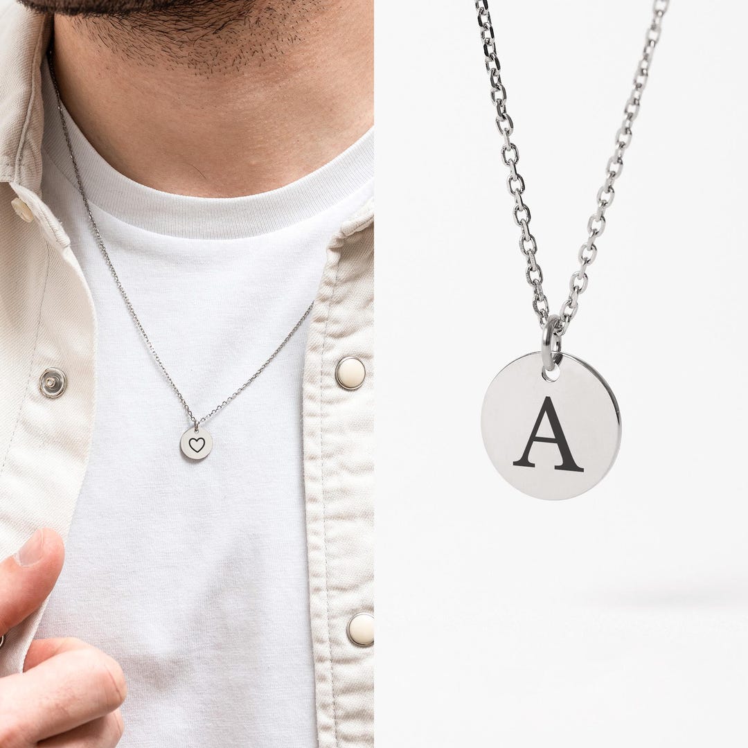 Personalized Necklace for Men, Engraved Necklace for Men, Personalized ...