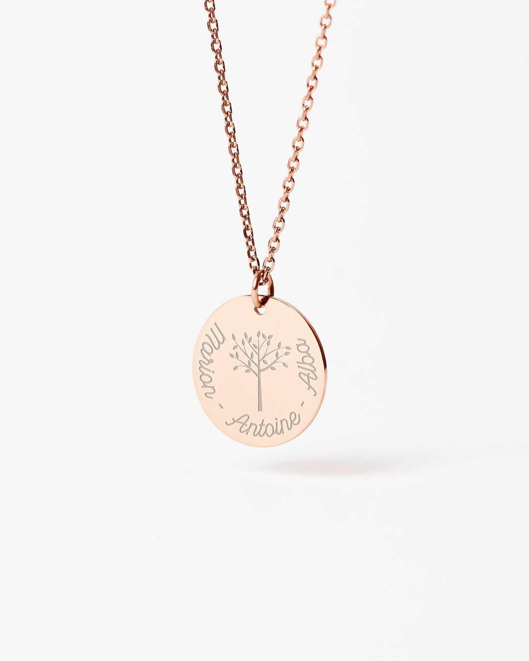 Tree of Life Personalized Necklace for Women, Custom Family Necklace ...