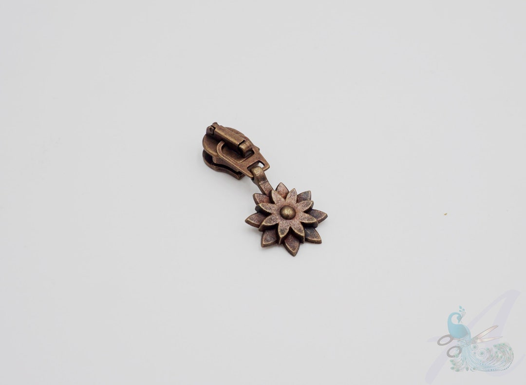 Bar Slider / Zipper flower / Edelweiss for Endless Zipper Wide in ...