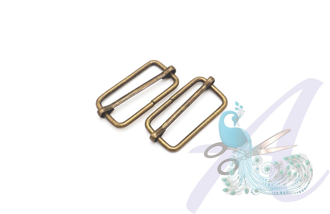 Set of 2 Metal Sliders 30 Mm Antique Brass - Etsy Hong Kong