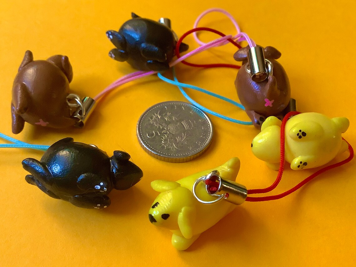 Labrador Handmade Clay Charms - Etsy