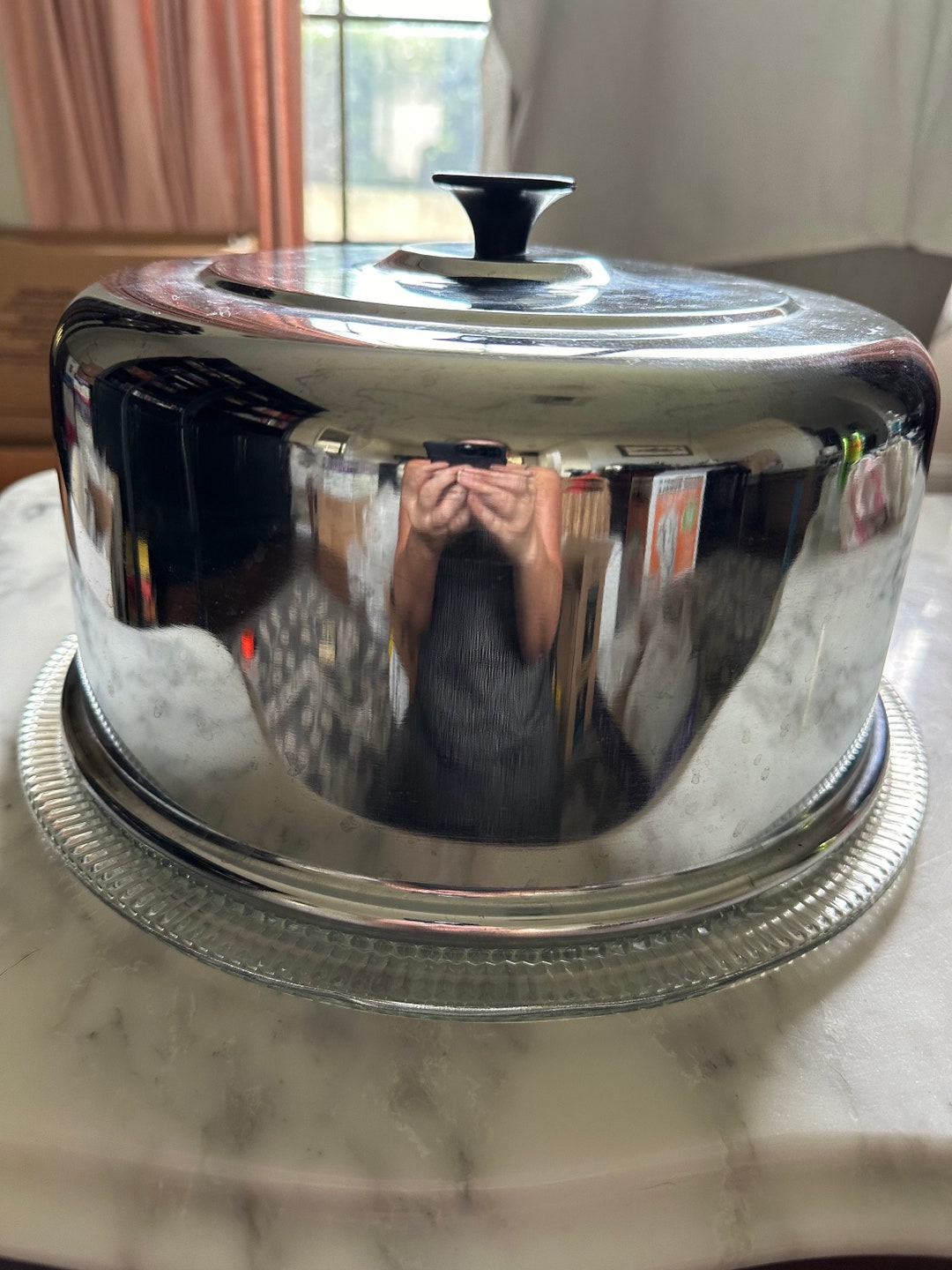 Vintage 1960s Retro Everedy Kake-saver Chrome Covered Cake Plate - Etsy