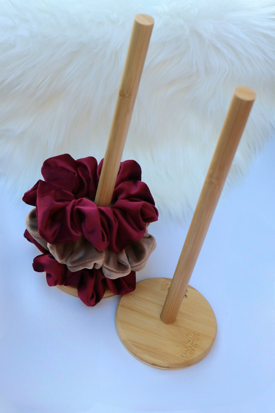 Scrunchie Stand Holder Bamboo Hair Accessories Unique Gift Girls 13 ...