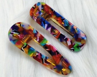 Acrylic Hair Clips | Etsy UK