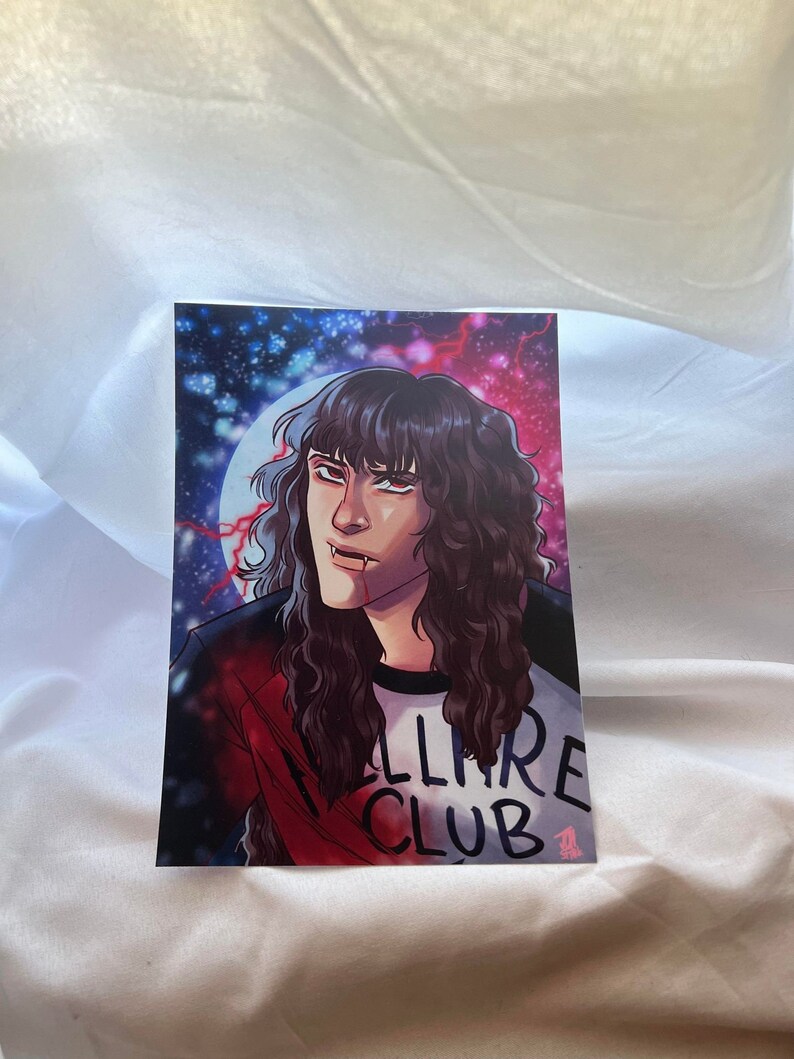 Vampire Eddie Munson Fanart Print A5 21x14,8 Cm - Etsy UK