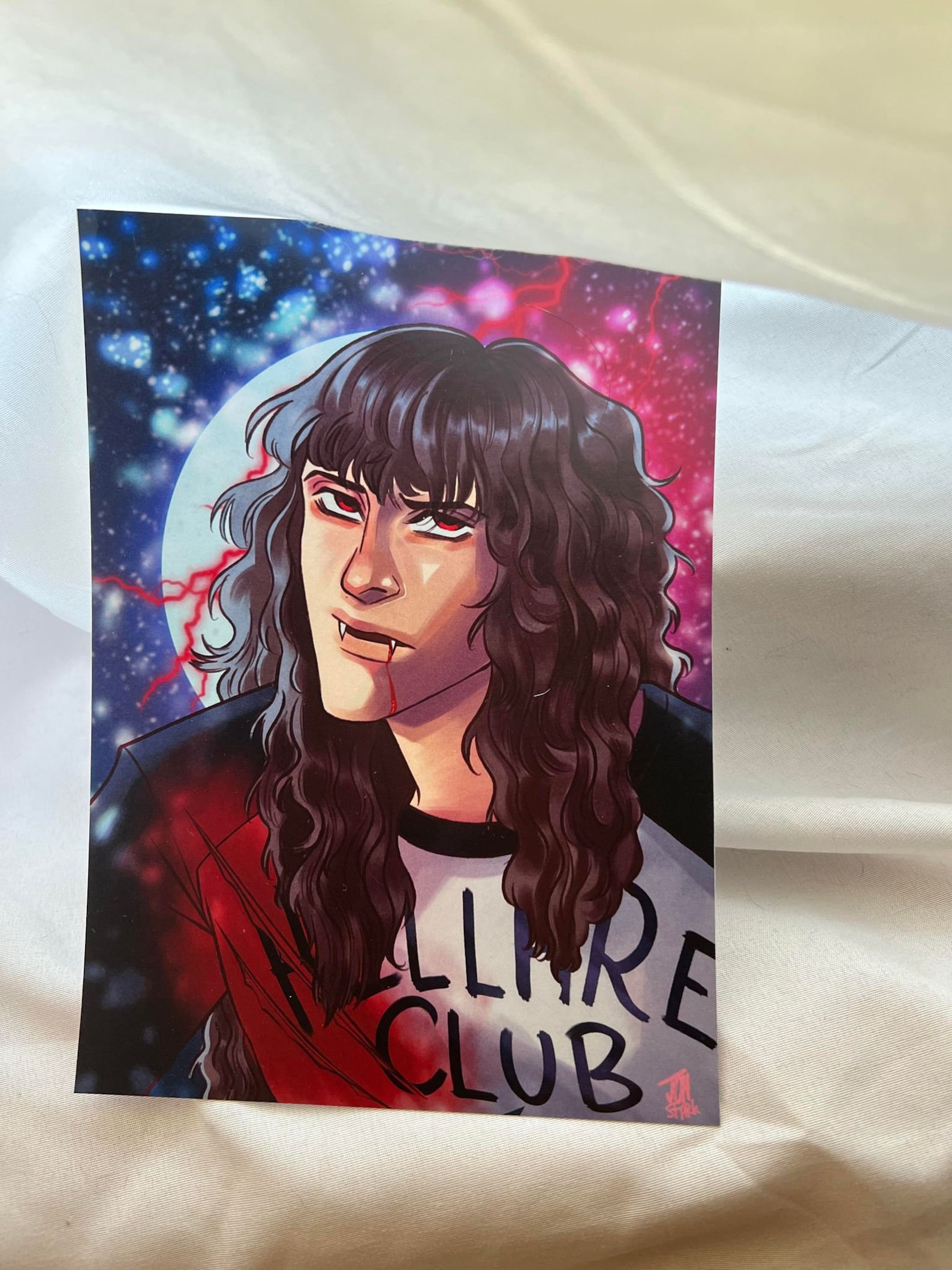 Vampire Eddie Munson Fanart Print A5 21x14,8 Cm - Etsy Ireland