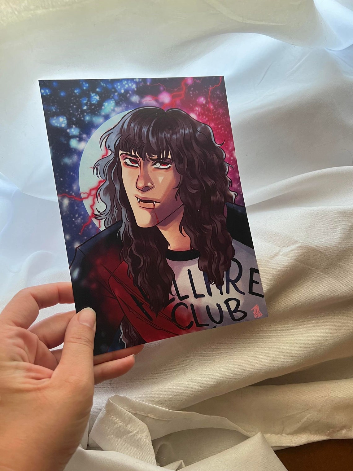 Vampire Eddie Munson Fanart Print A5 21x14,8 Cm - Etsy Ireland