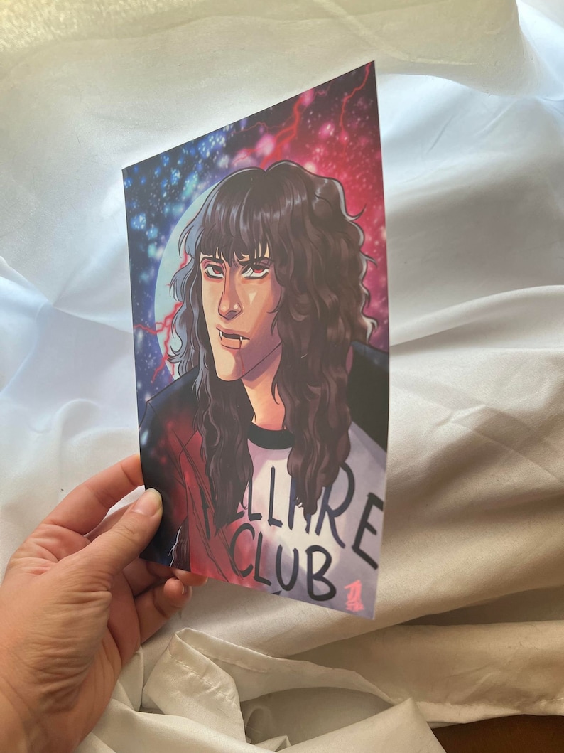 Vampire Eddie Munson Fanart Print A5 21x14,8 Cm - Etsy