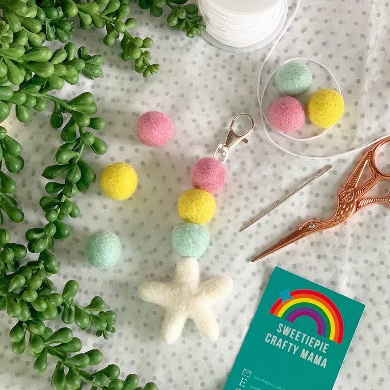 Felt Key Chain - Etsy