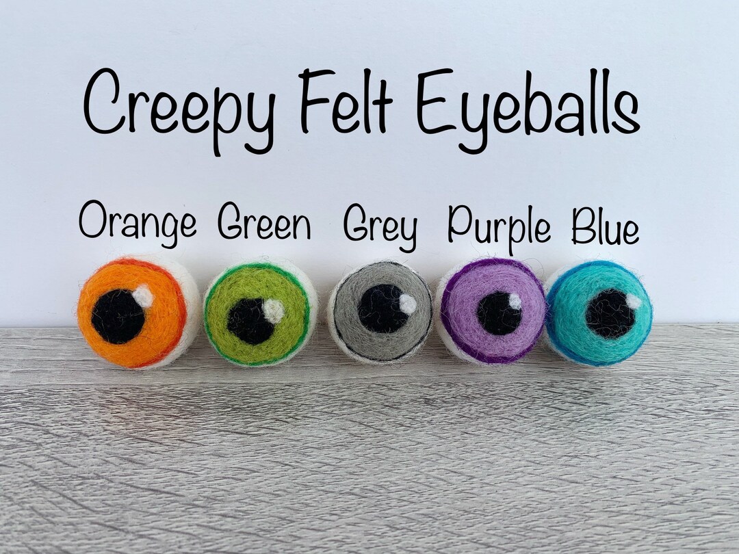 Halloween Felt Eyeballs - Loose or Pack of 5 - Etsy