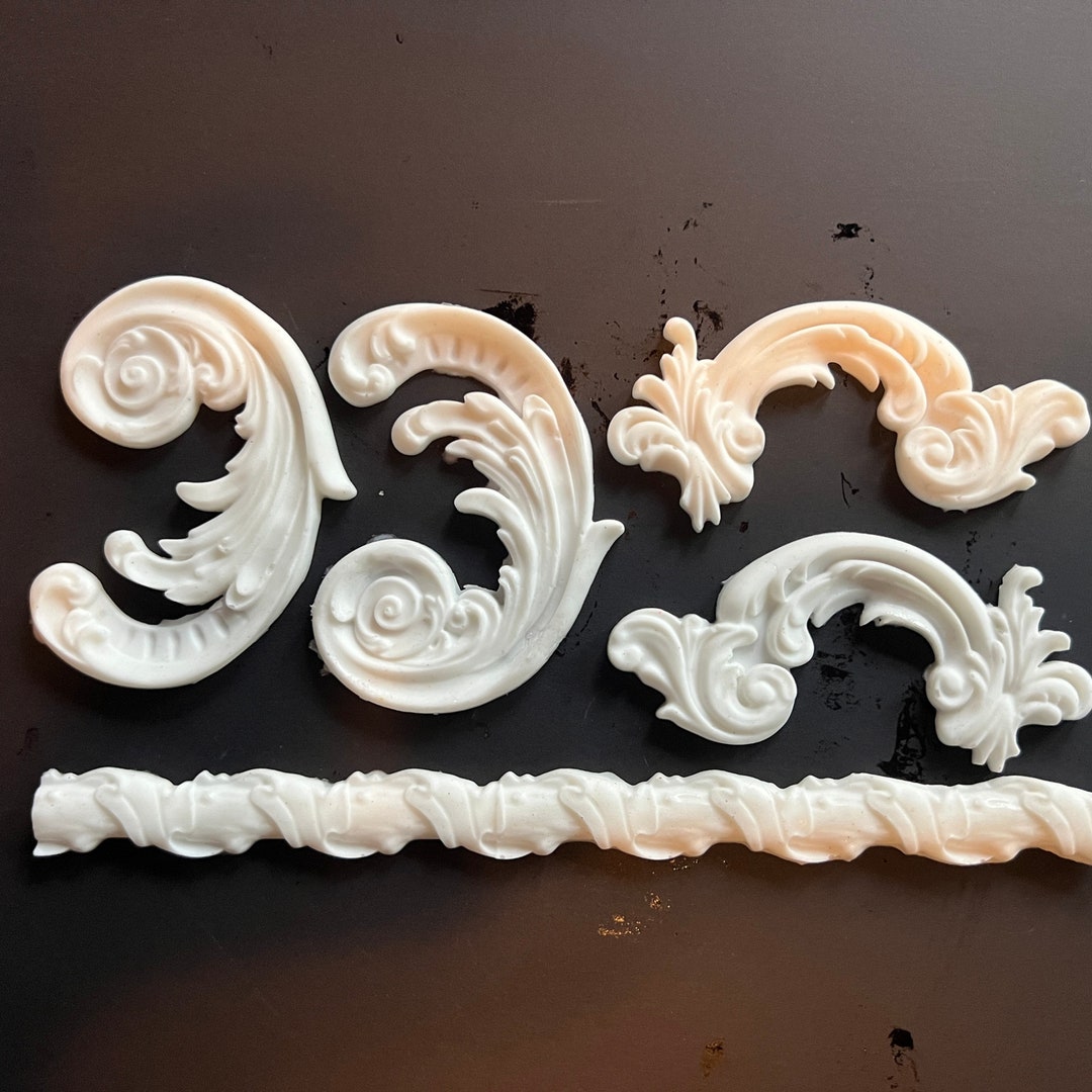 Lilian Scrolls Resin Shapes - Etsy