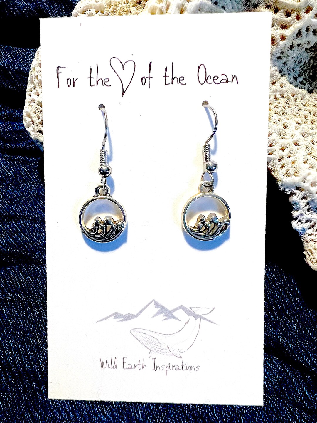 Mini Ocean Wave Earringa - Etsy