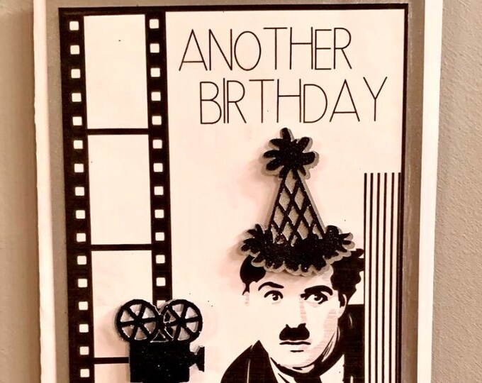 Charlie Chaplin Birthday Card - Etsy Canada