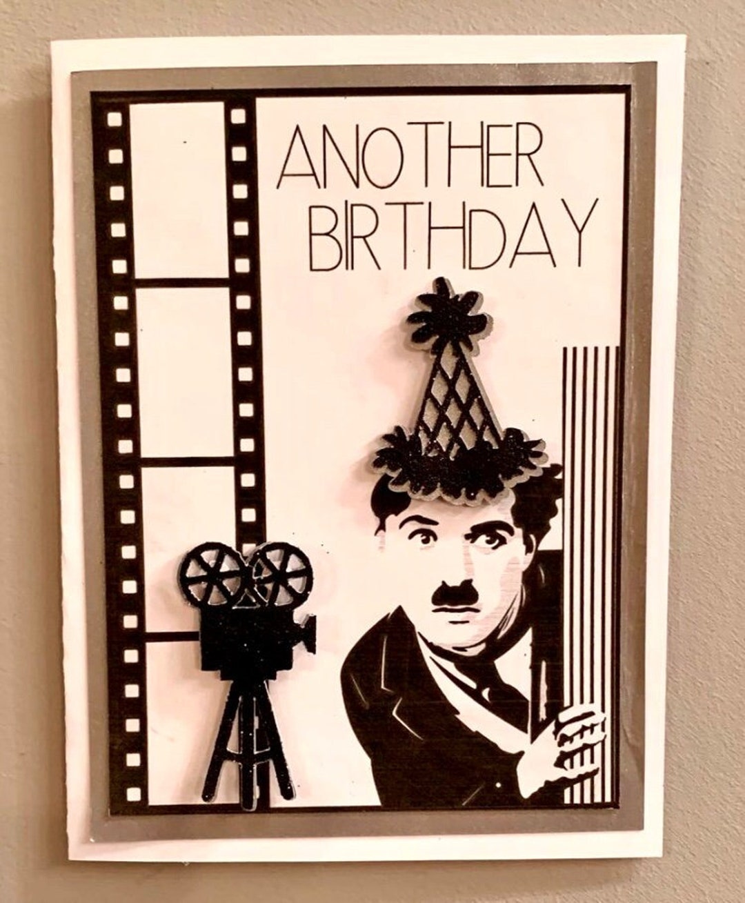 Charlie Chaplin Birthday Card - Etsy Canada
